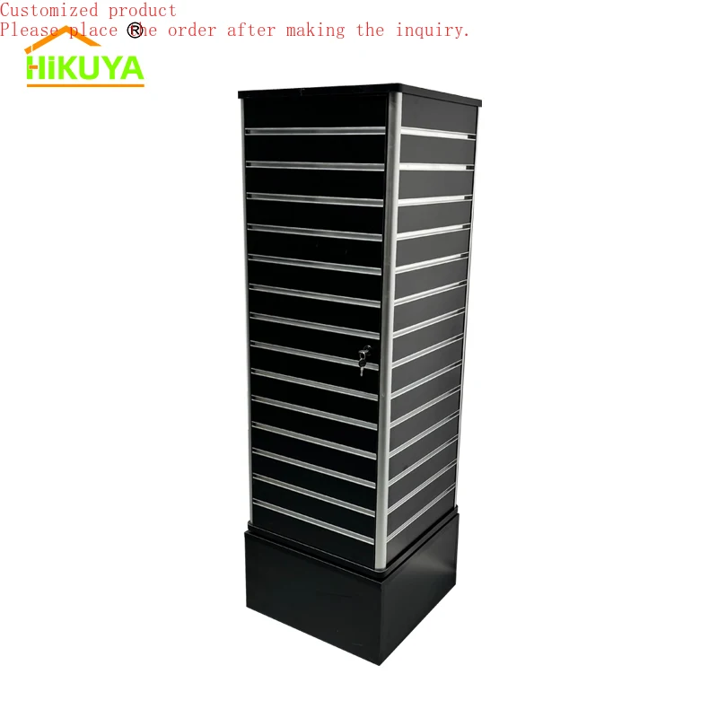 Custom.HIKUYA Customized MDF Rotated Slatwall Display Stand With Metal ...