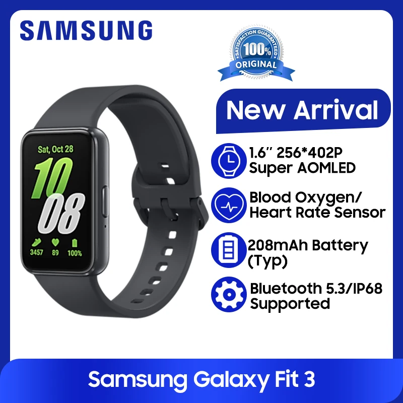 Samsung-Galaxy-Fit-3-SmartBand-1-6-Super-AMOLED-Display-Heart-Rate ...