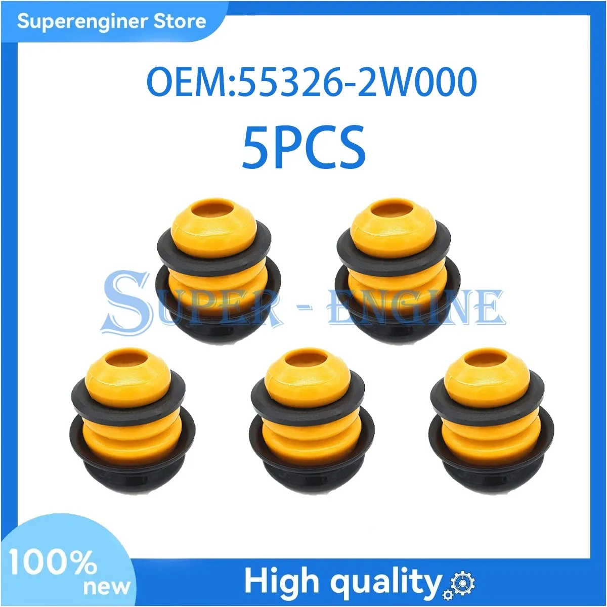 5 uds 55326-2W000 amortiguador trasero de goma 553262W000 para Hyundai ...