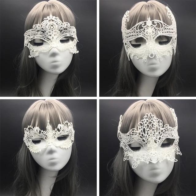 White Venetian Mask