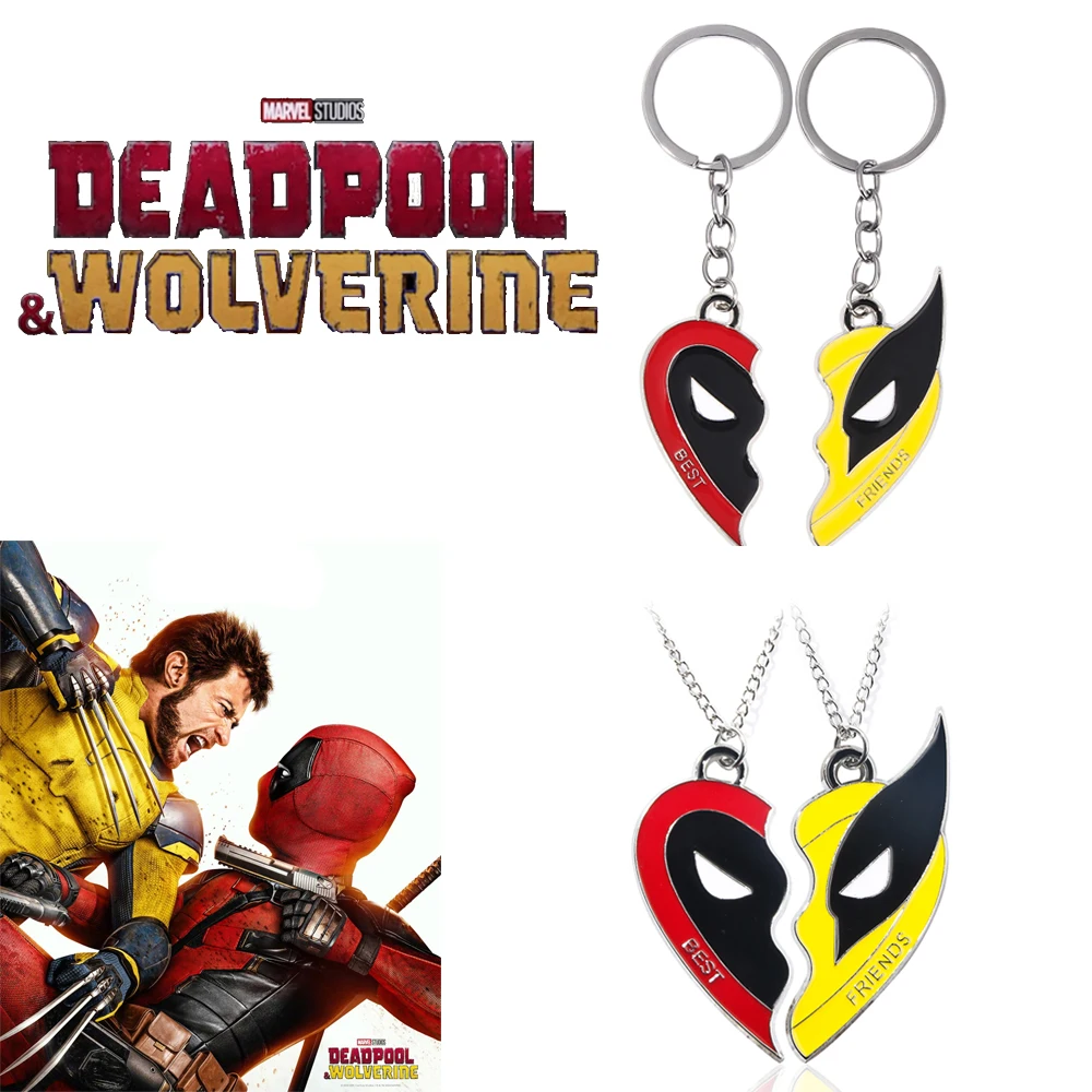 Movie-Superhero-Deadpool-and-Wolverine-Best-Friends-keychain-Split ...