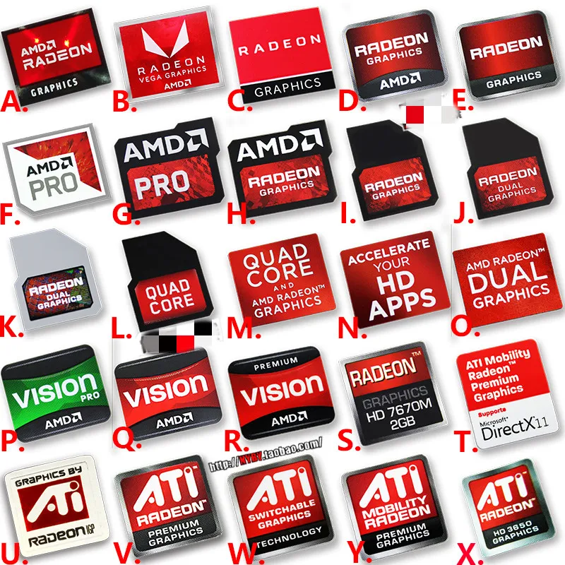 Special-ATI-RADEON-AMD-PRO-VISION-Laptop-Desktop-Computer-Label-Sticker-Personalized-DIY ...
