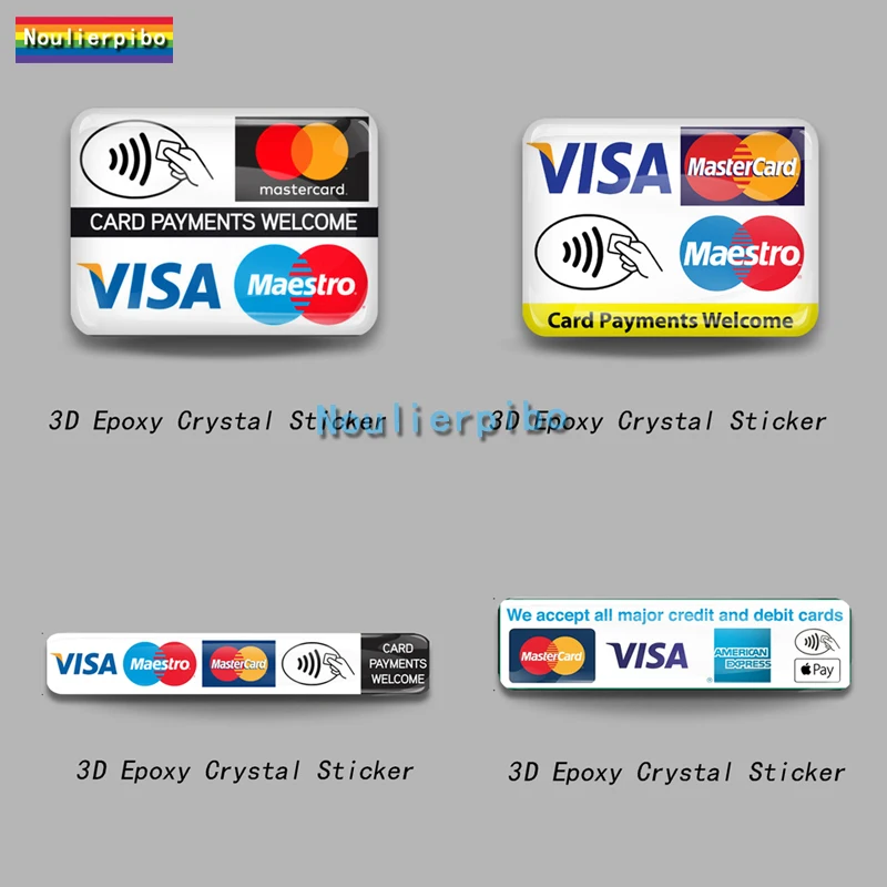 3D-Stereo-Practical-Epoxy-Dome-Flexible-Car-Sticker-Contactless-Credit ...