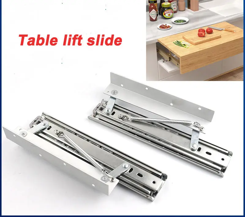 Desktop-lifting-invisible-folding-guide-rail-side-mounted-extended ...