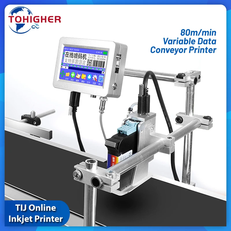 TIJ-Intelligent Inkjet Printer, Data e Logo Coding Machine, Dados ...
