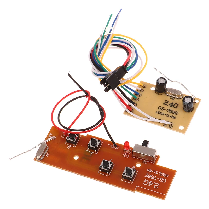 2.4G 4CH RC Remote Control Circuit PCB Transmitter And Receiver Board ...