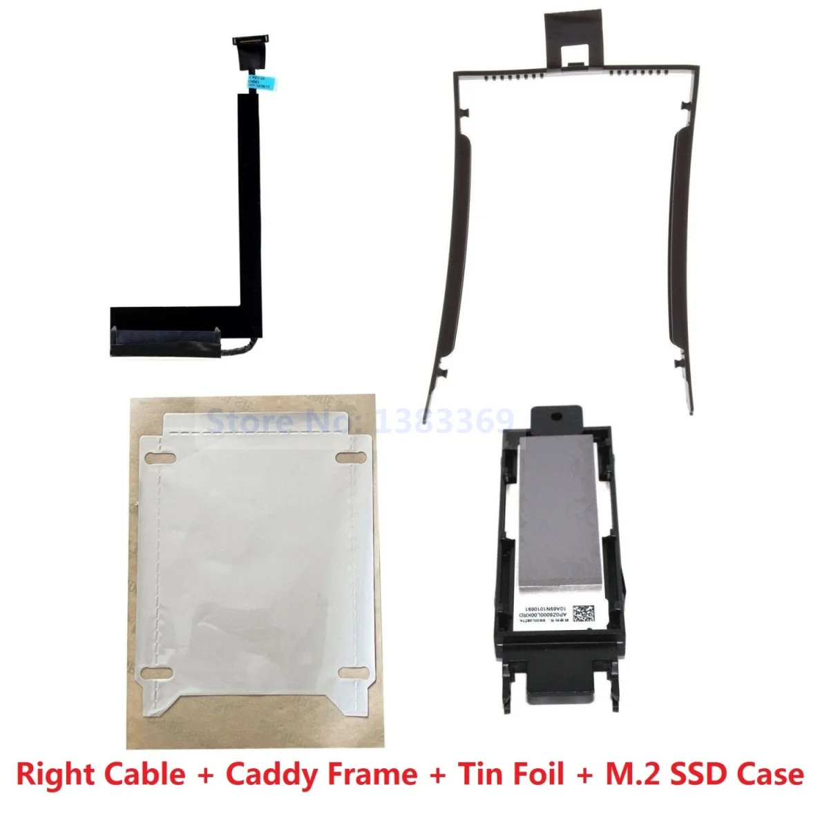 2-5-SSD-HDD-Hard-Drive-Left-Right-Cable-Connector-Caddy-Tray-M-2-Case ...
