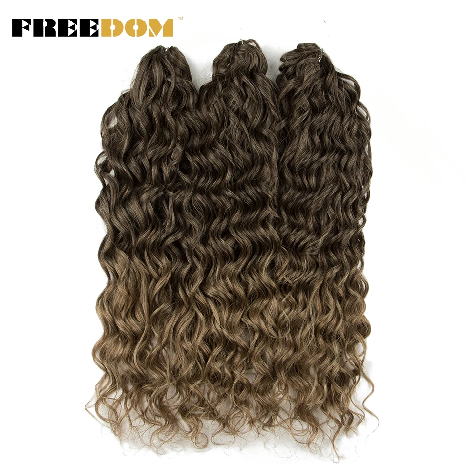 Freedom Synthetic Deep Wavy Twist Crochet Hair Afro Curly Hair Crochet ...