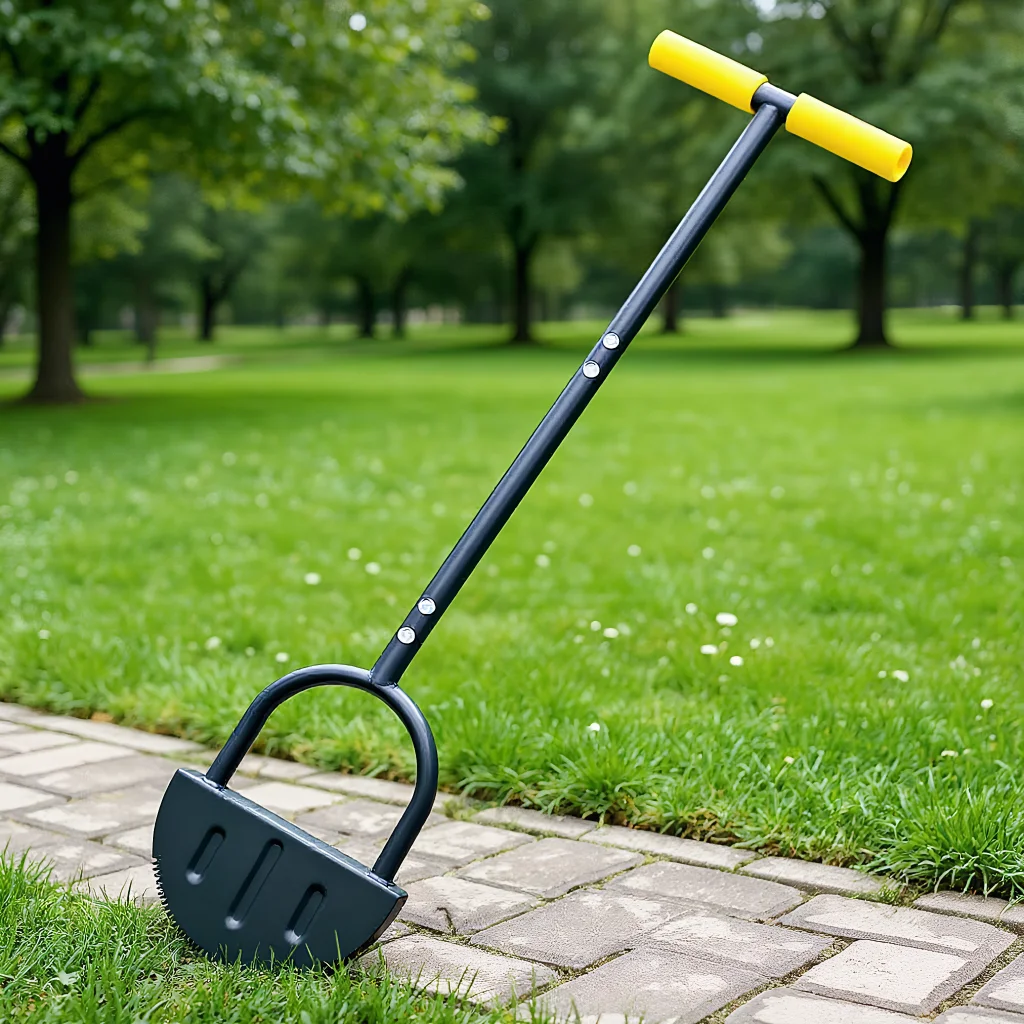 Manual Lawn Edging Tool Grass Trimming Shovel Half Moon Shaped Serrated ...