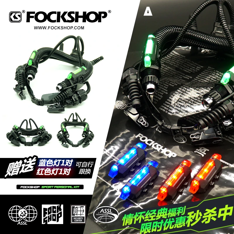 FOCKSHOP collar Cyberpunk, anillo de cuello con luz Led, accesorios de ...