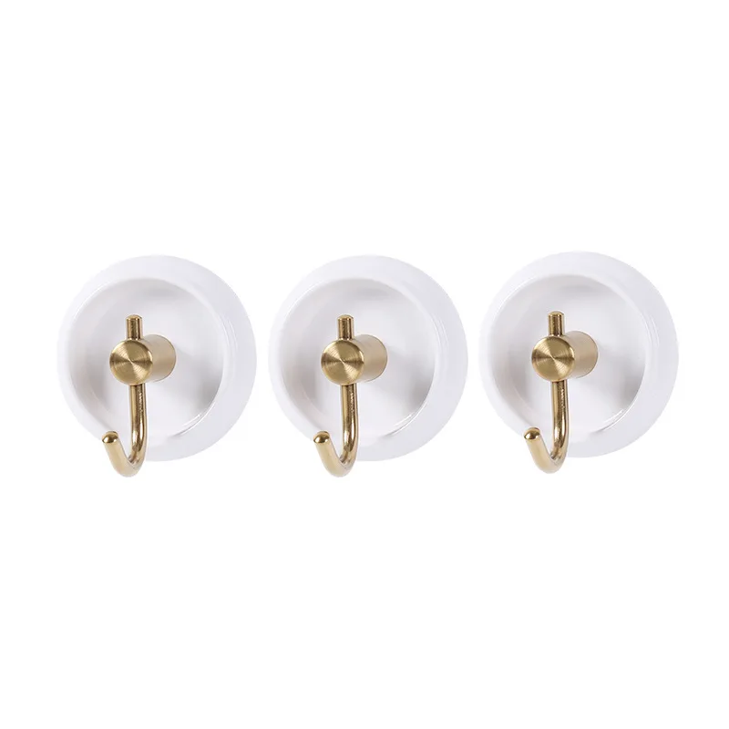 3Pcs Hot Selling New Light luxury Round Keys Hook Home Kitchen Bathroom ...