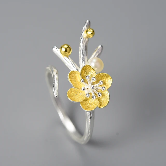 Winter Blossom and Snow Flower Silver Rings - Silver Rings, Winter ...