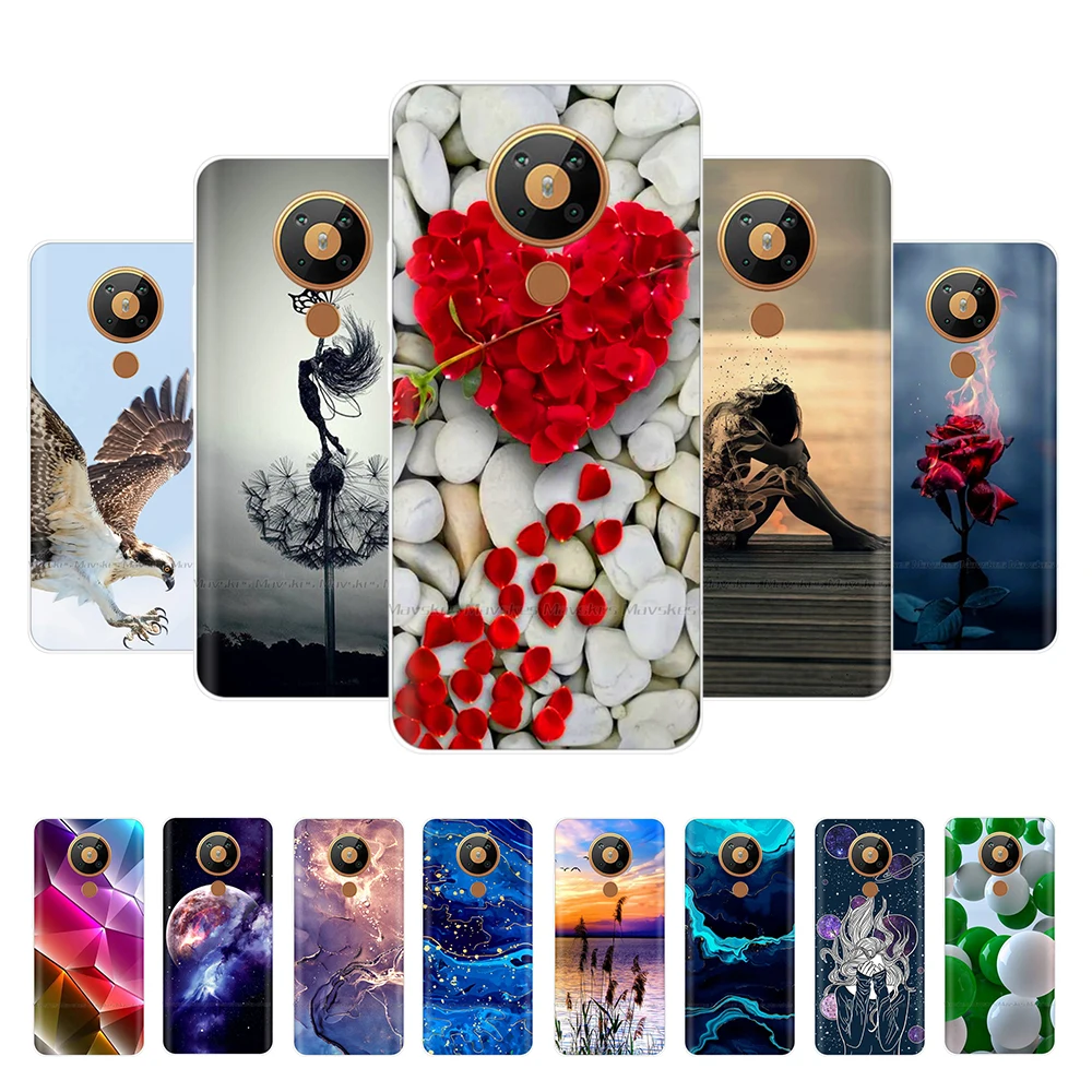 For Nokia 5.3 Case Transparent Phone Case Printing Bumper For Nokia 5.3 ...