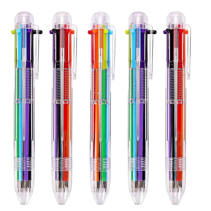 1-3-5Pcs-Multicolor-Gel-Pens-0-5mm-Retractable-Ballpoint-Pens-6-Colors ...