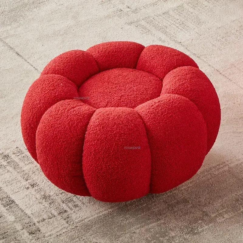 Bedroom Low Pouffe Foot Stools Light Luxury Stool Home Furniture Living ...