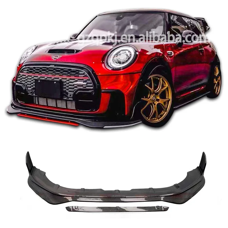 Carbon-fiber-front-bumper-lip-front-chin-for-BMW-MINIJCW-F56-GIOMIC ...