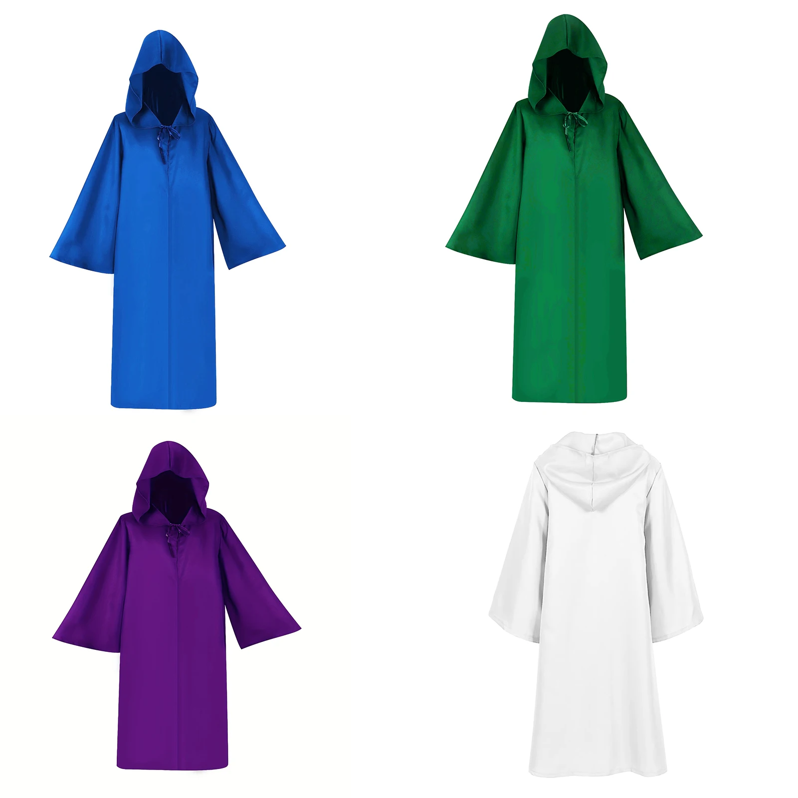 Cosplay Medieval Monk Robe Cloak Halloween Dress Up Costume Hood Cape ...