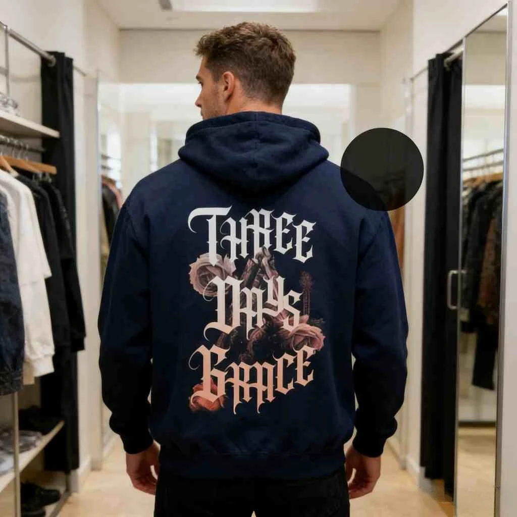 Three Days Grace Hoodie Rock Music Hooded TDG Band One X - Life Starts ...