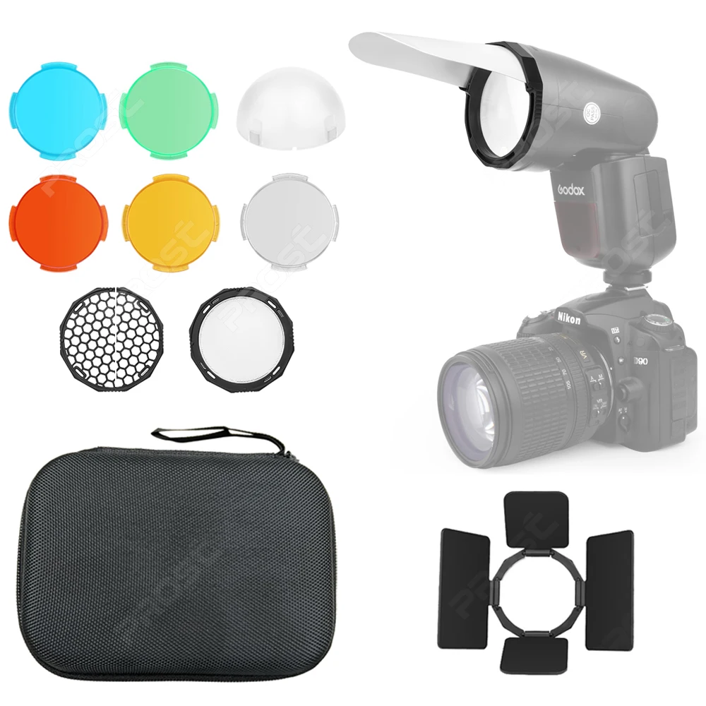 Magnetic-Round-Head-Flash-Accessory-Kit-For-Godox-V1-V1Pro-AD100Pro ...