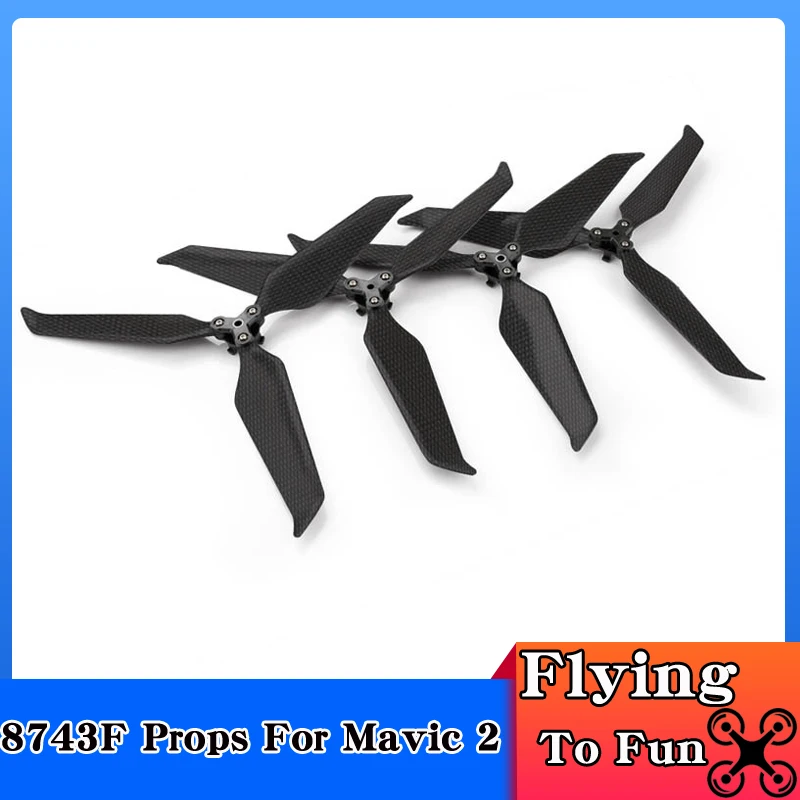 Noise-Reduction-Carbon-Fiber-Propeller-para-DJI-Mavic-2-Pro-Zoom-Drone ...