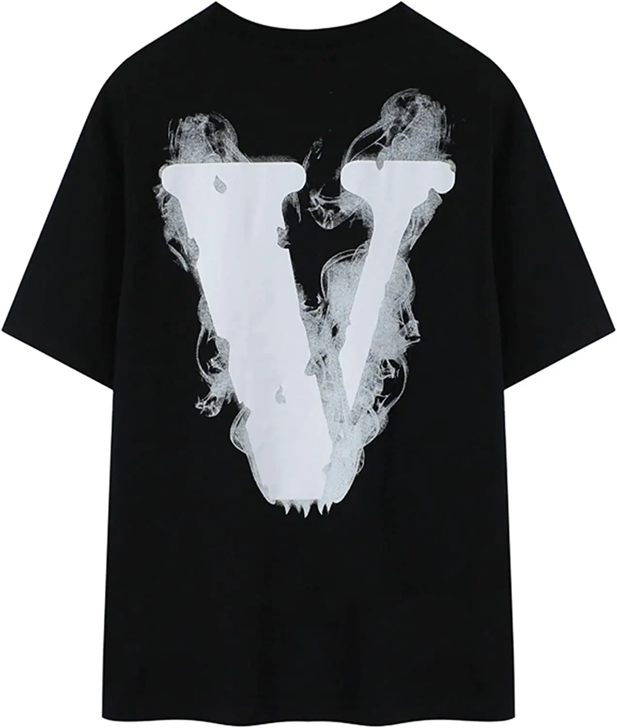 Fleiyd-Big-V-T-Shirt-Men-s-Shirt-V-Letter-Crewneck-Tops-Tee-Fashion ...