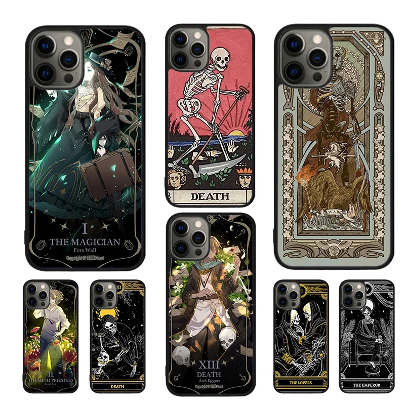 Tarot-Card-Mystery-Death-Phone-Case-For-iPhone-16-15-14-11-12-13-mini ...