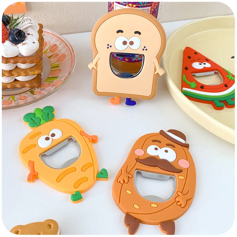 Cartoon Refrigerator Magnetic Bottle Opener Multifunctional Cute ...