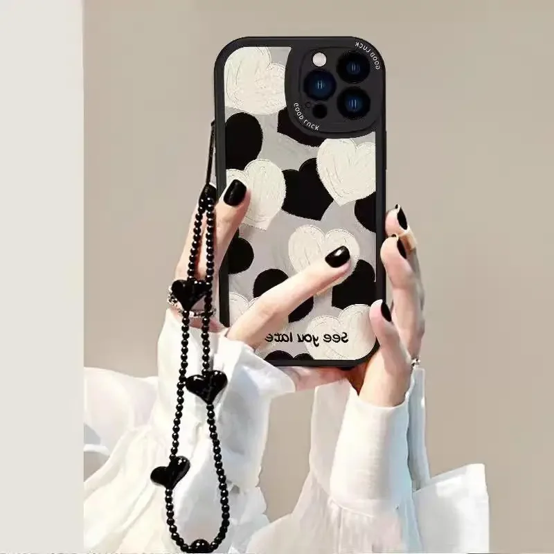 Love-Heart-Hang-Phone-Chain-Case-for-Samsung-S23-Ultra-S20-FE-S21-S22 ...