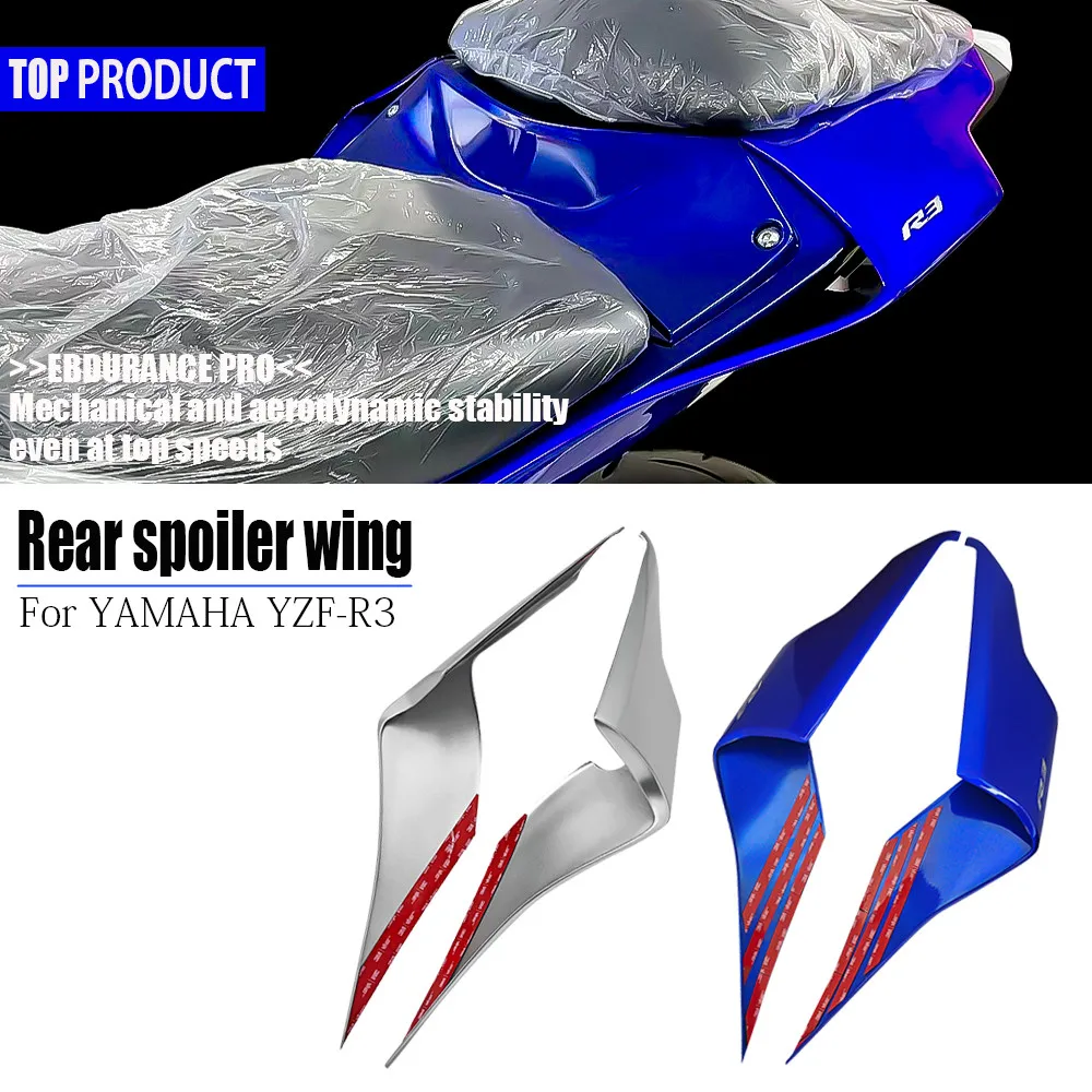 For-YAMAHA-YZF-R3-YZFR3-Motorcycle-rear-fairing-Rear-spoiler-wing-New ...