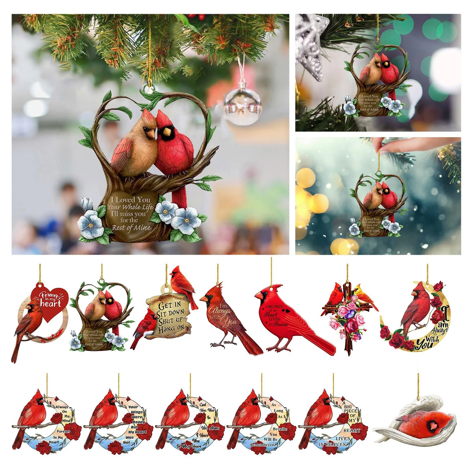 New-Design-Christmas-Cardinal-Bird-Artificial-Red-Bird-Christmas-Tree ...