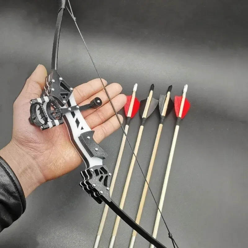 Mini-Compound-Metal-Bow-Stainless-Steel-Recurve-Bow-Indoor-Competition ...