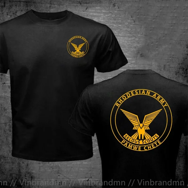Rhodesian-Zimbabwe-Selous-Scouts-Pamwe-Chete-Logo-T-Shirt-Men-Women-Tee ...