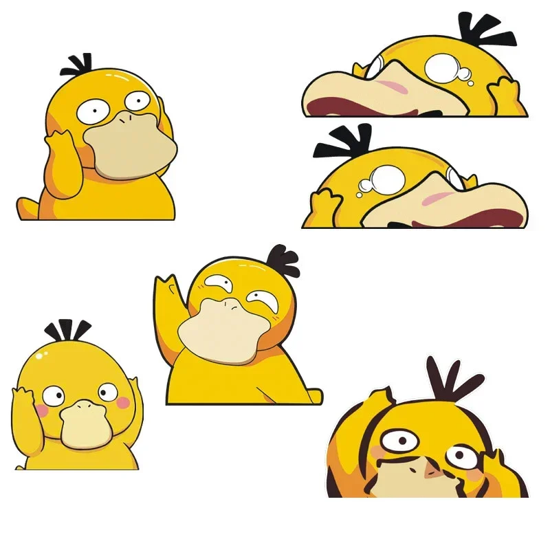Pokemon-Car-Stickers-Psyduck-Creative-Cartoon-Funny-Decorative-Stickers ...