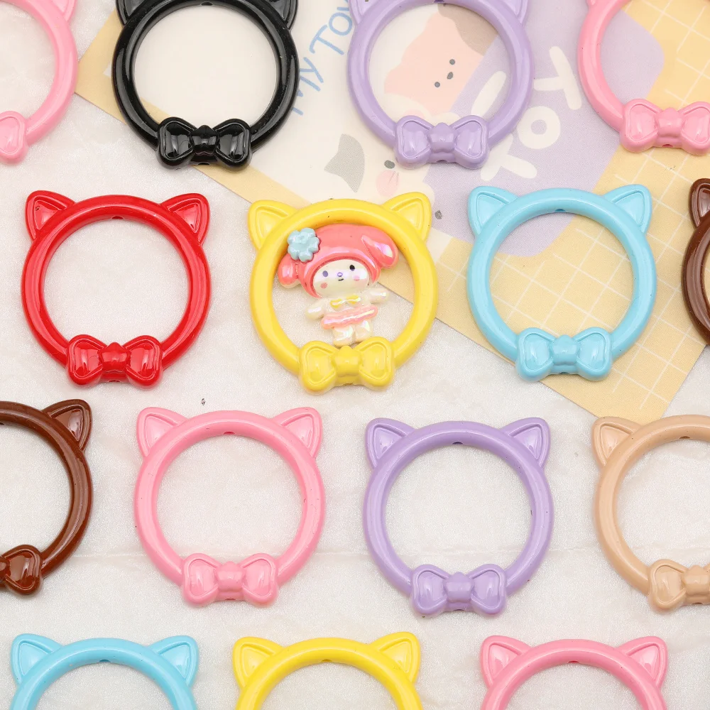 Cordial Design 100Pcs 39*41MM Acrylic Bead/Hand Made/Paint Effect/Cat ...