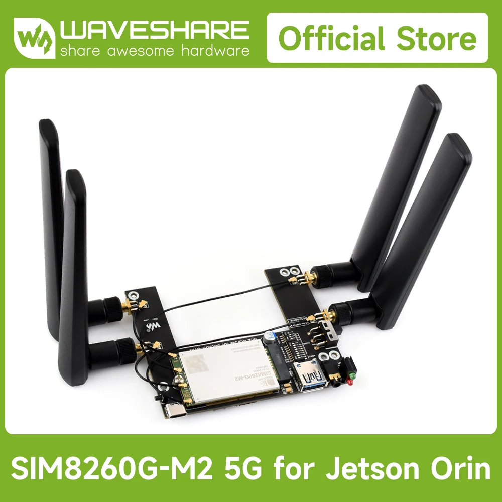 Waveshare 5G/4G/3G Module Designed For Jetson Orin, Supports 5G NSA And ...