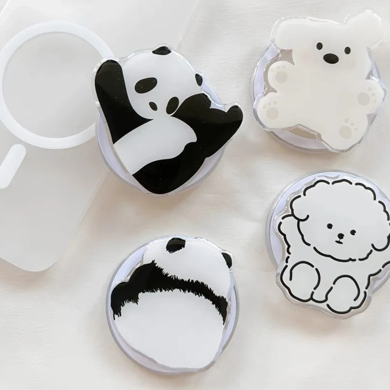 Cute-Magnetic-Griptok-For-Magsafe-Phone-Holder-Cartoon-Panda-Dog-Cat ...