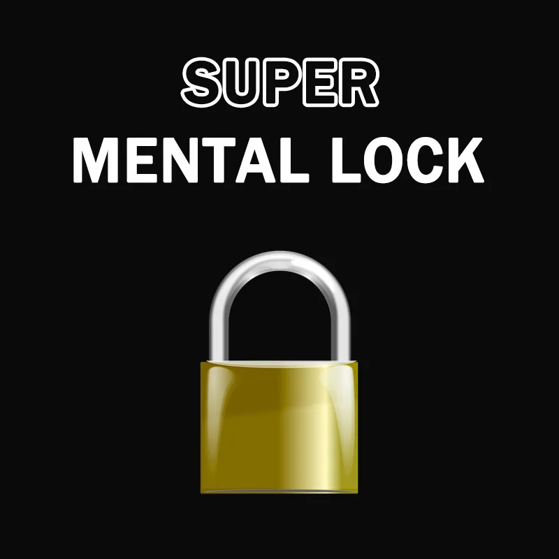 Deluxe-Magic-ESP-Super-Mental-Lock-Correct-Key-Brass-Padlock-With-5 ...
