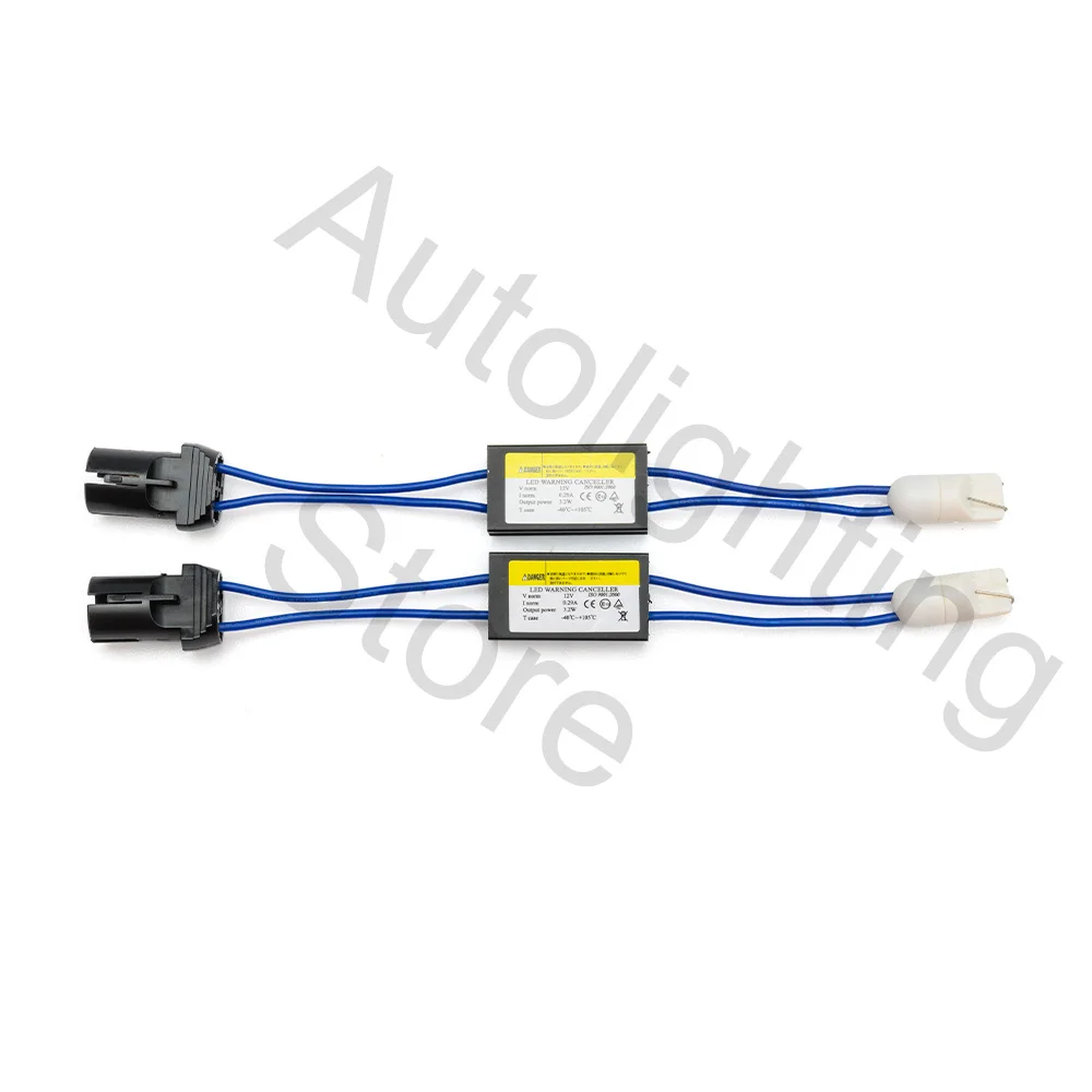2x T10 LED CAN-Bus CheckControl OCB Load Resistor Module Warning ...