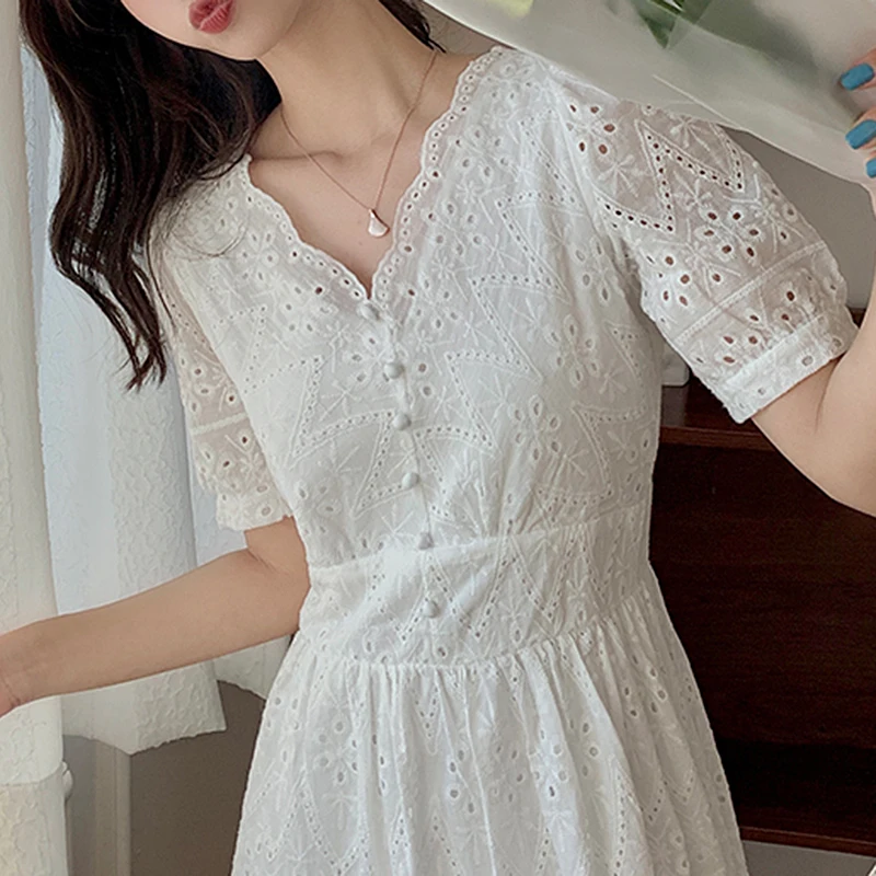 Tumblr White Lace Dress