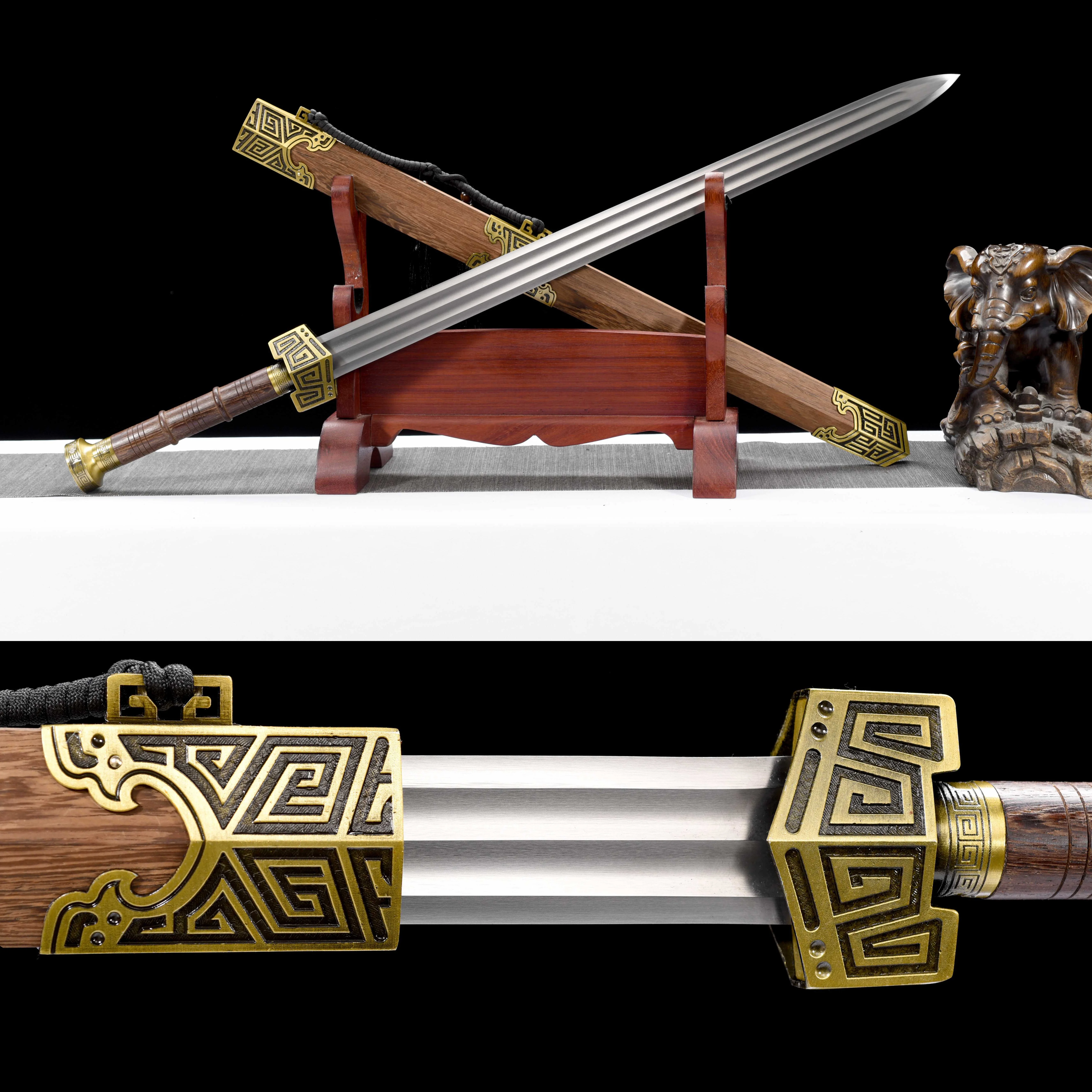 93cm-Emperor-Qin-sword-Chinese-Han-sword-Medieval-Kung-Fu-Martial-arts ...