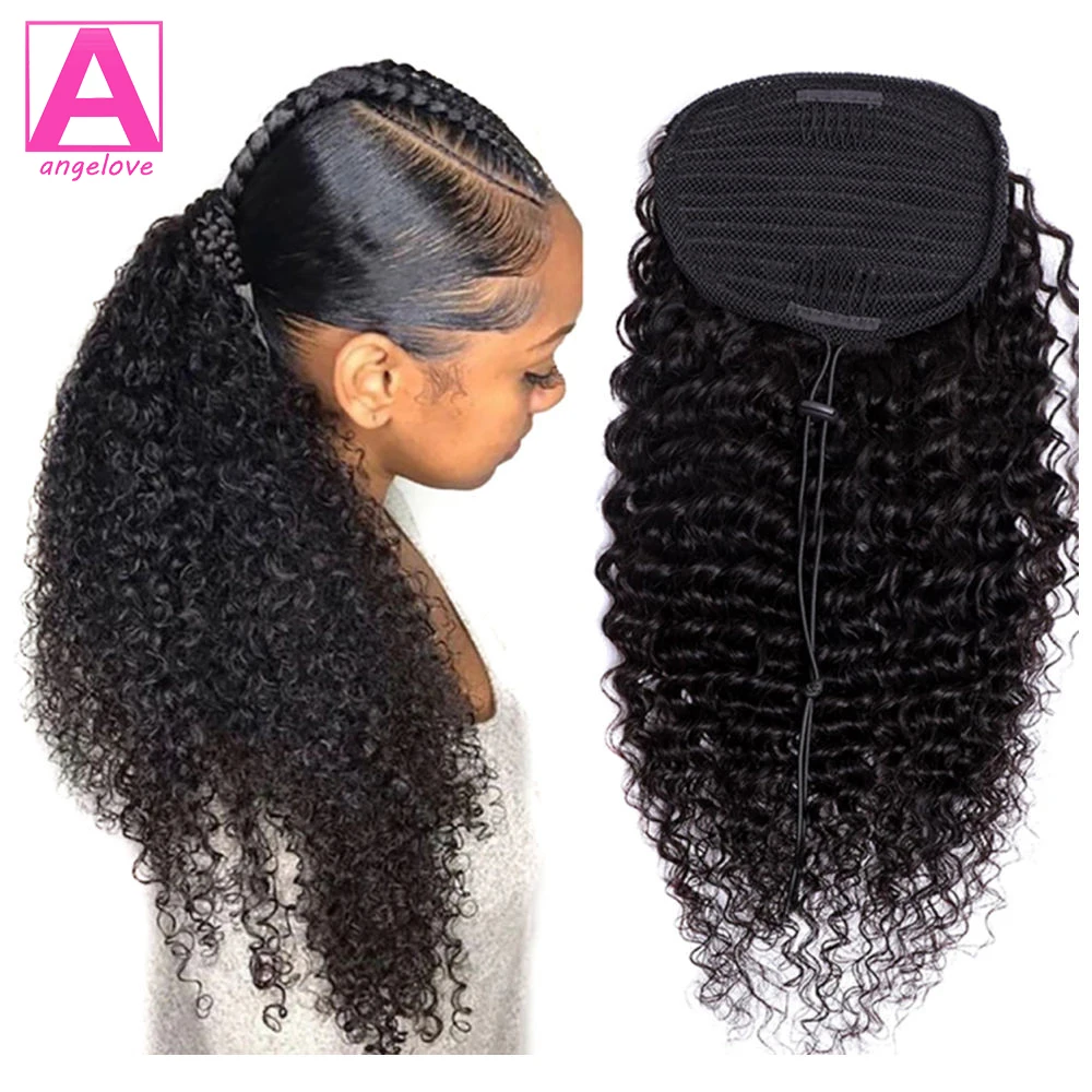 Deep-Wave-Drawstring-Ponytail-Hair-Extensions-100g-8-28inches-Pony-tail ...