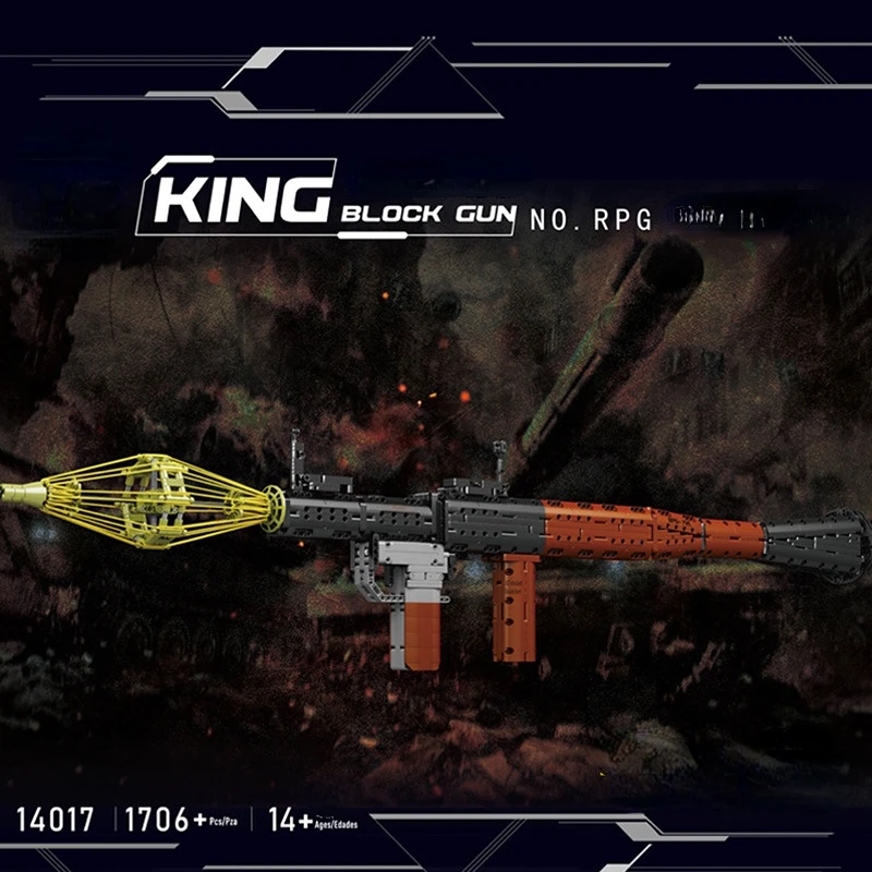 MOC-Military-War-Firearms-Series-RPG-Grenade-Launcher-Model-Building ...
