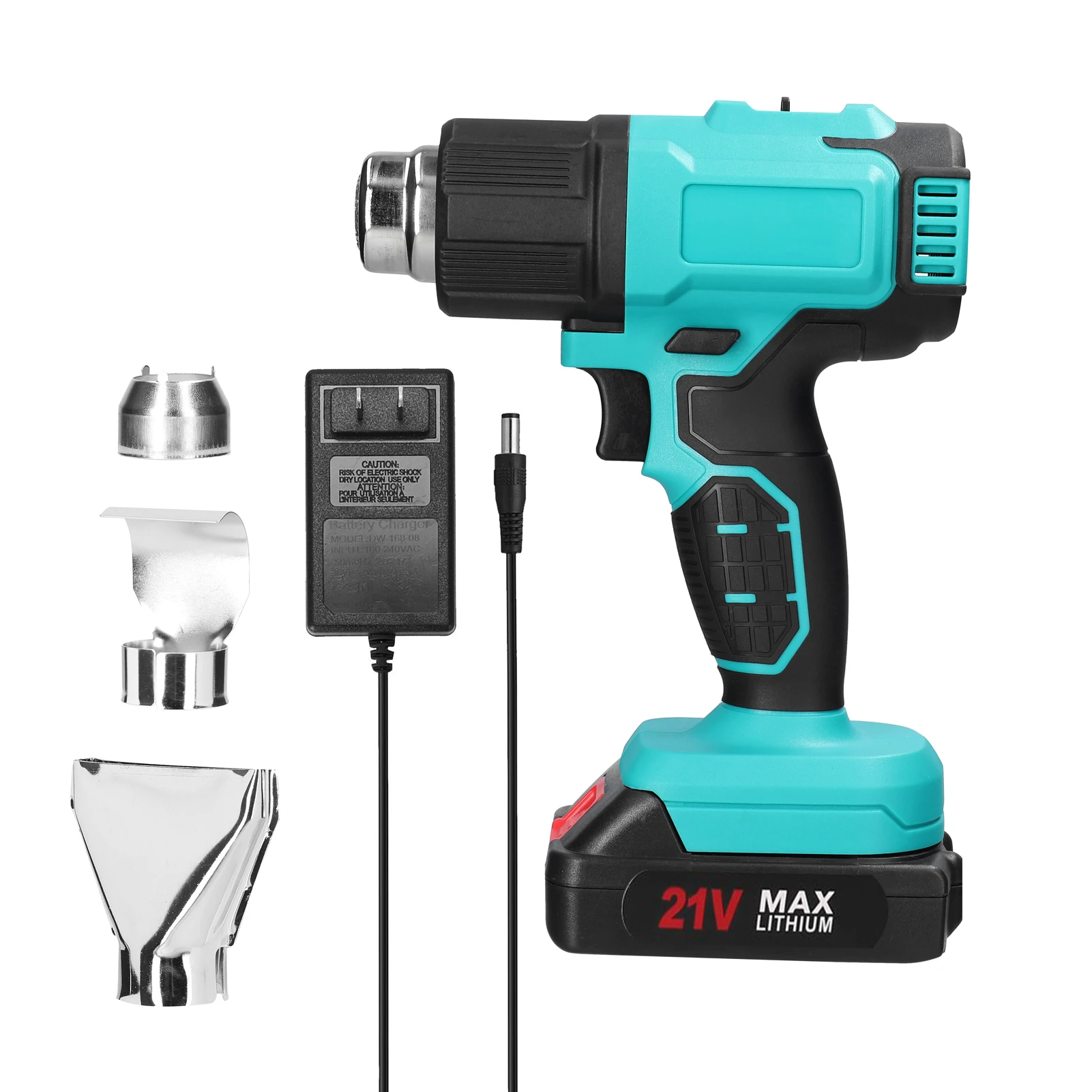 300w Cordless Hot Air Gun Machine 300-550℃ 2 Level Temperature ...