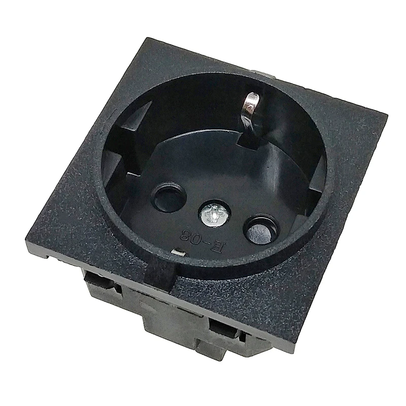 Schuko Type F Surface Panel Mount Power Socket Receptacle AC250V 16A