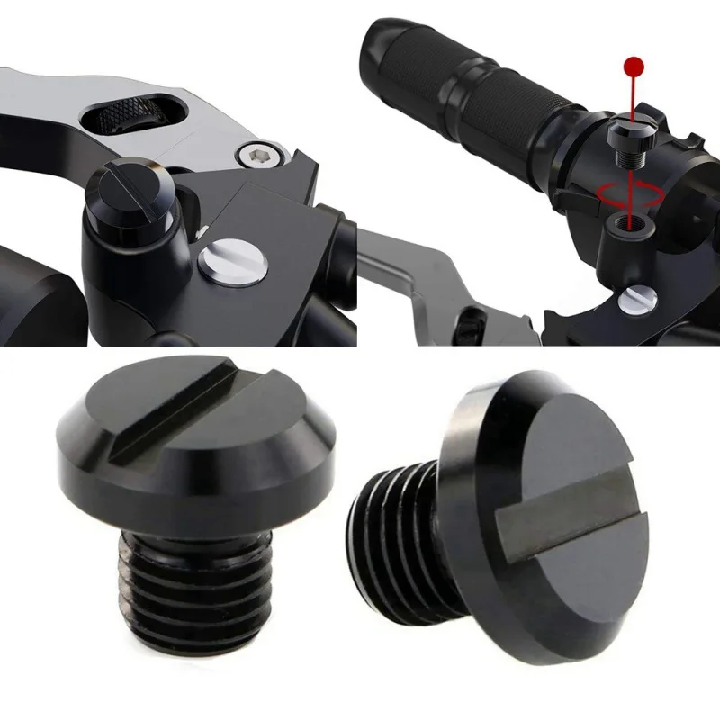 Mototcycle Rearview Mirror Hole Plug Screw M10 M8 Aluminum Alloy ...