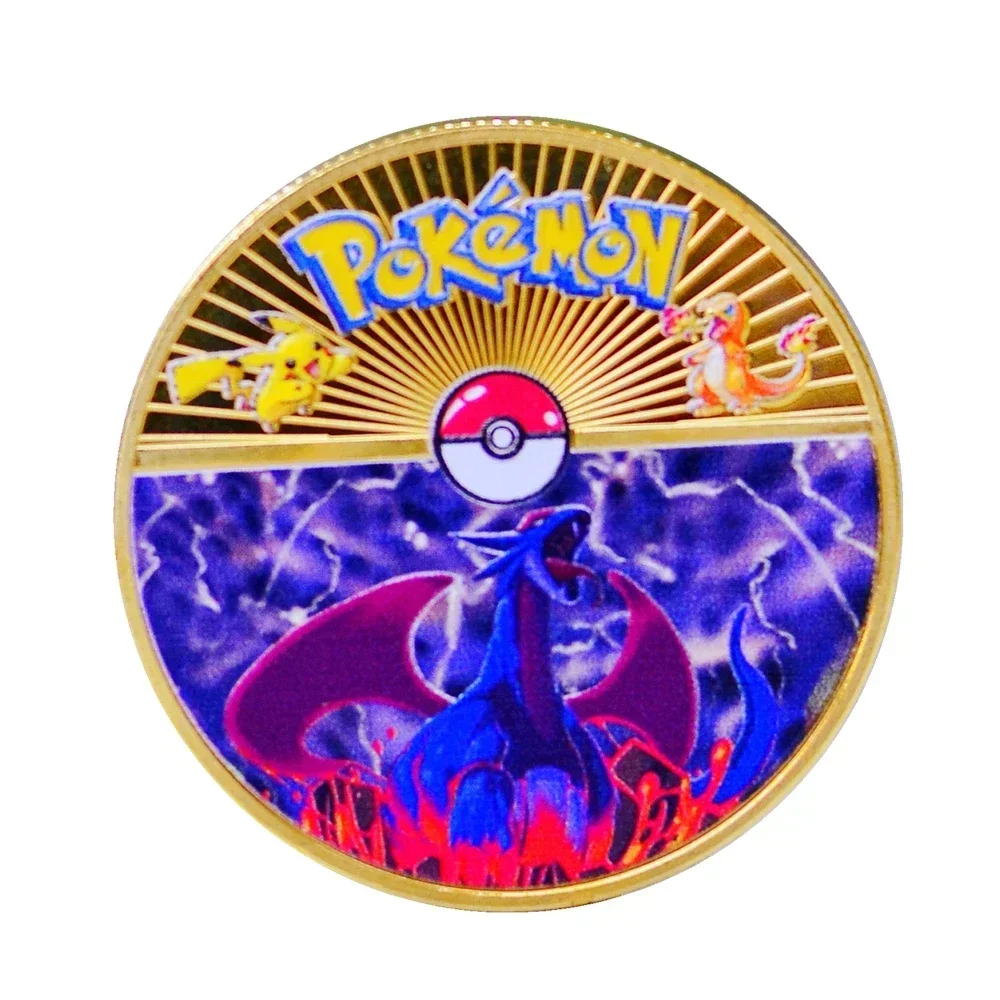 Coine Metal Pokémon Coins Anime Commemorative Silver Coin Mewtwo Vmax ...