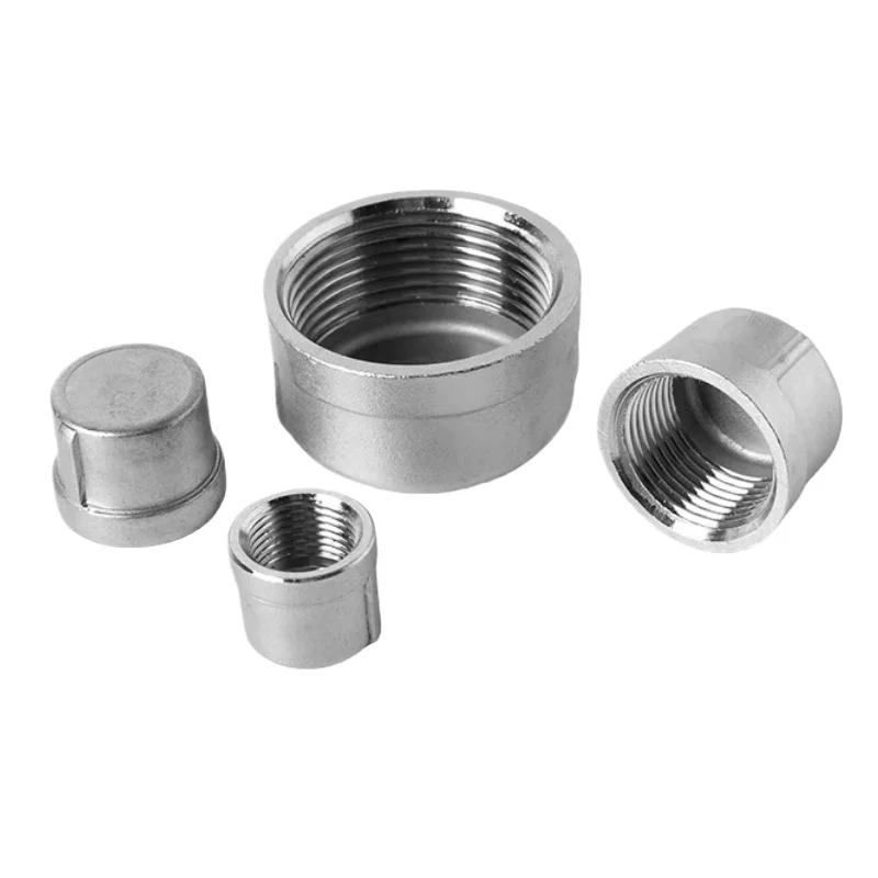 1/8" 1/4" 3/8" 1/2" - 4" NPT Female End Cap 201/304/316 Stainless Steel ...