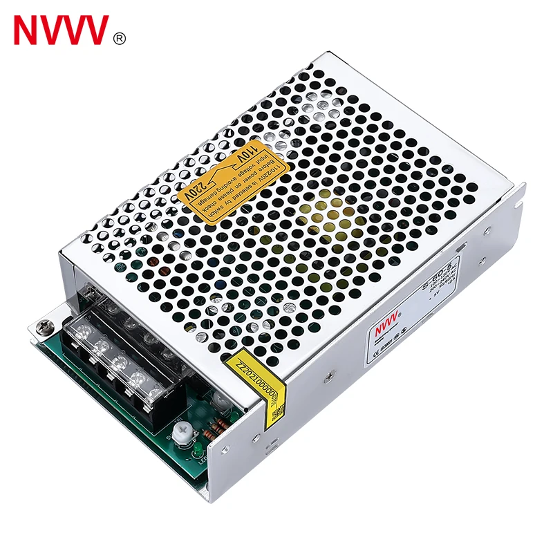 NVVV Smps 산업용 전원 SMPS 스위치 전원 공급 장치, CCTV 카메라 및 LED 조명 S-60-5 S-60-12 S ...