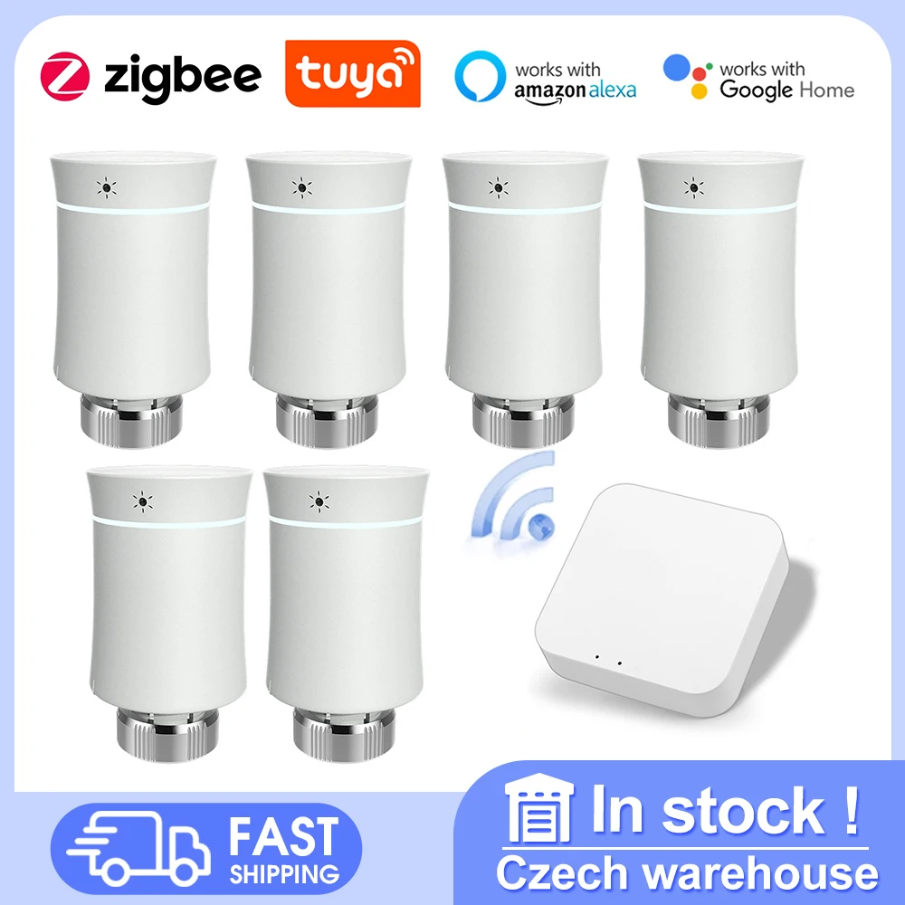 Tuya Zigbee Radiador Termostato TRV, Válvula Termostática, Smart Home ...