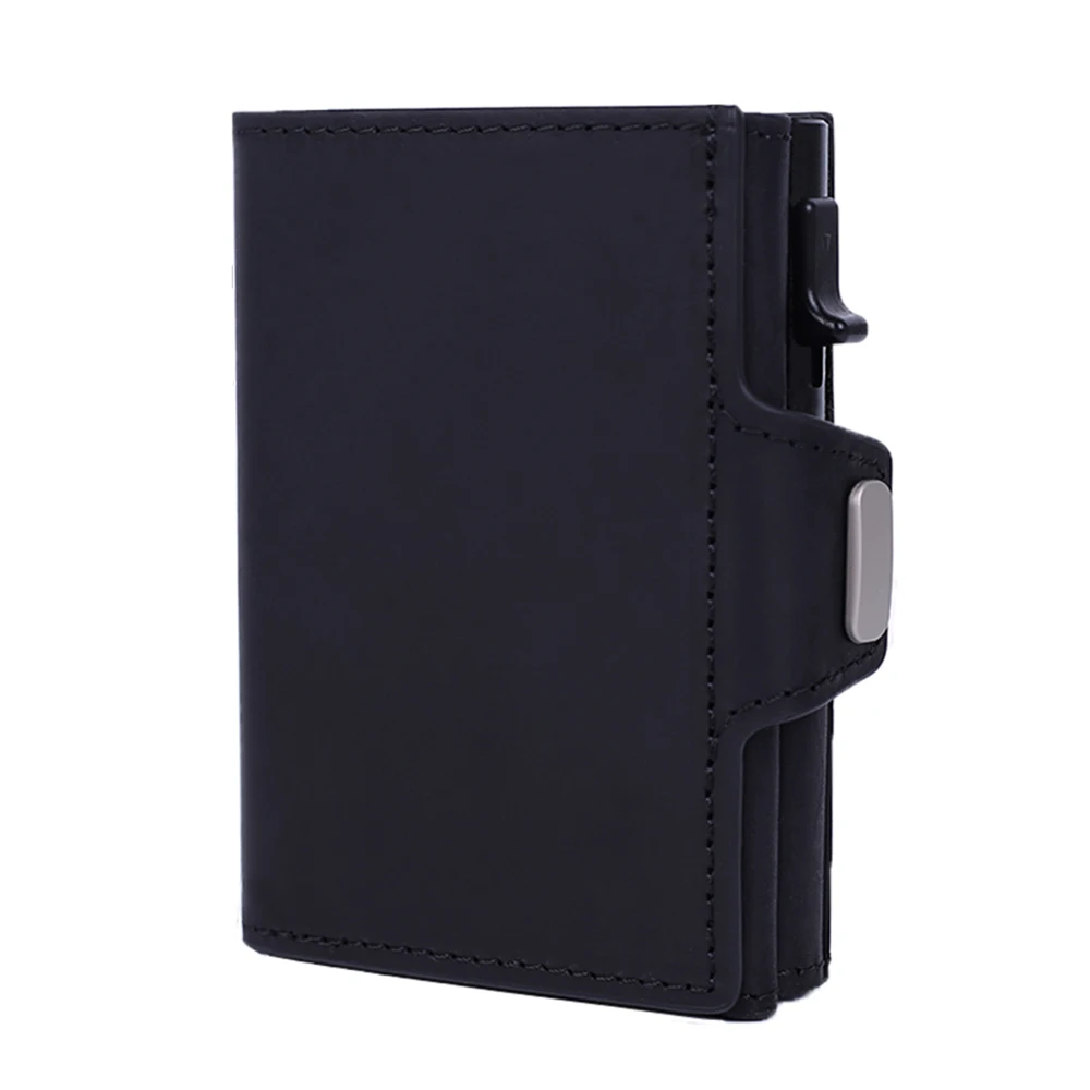 YE TREE Slim Aluminum Metal Wallet for Men Zipper Credit Card Holder ...